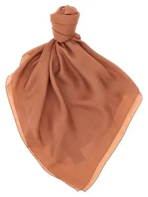 Saint Laurent Cassandre' Scarf - Brown