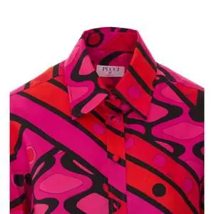 Emilio Pucci Vivara Print Silk Shirt