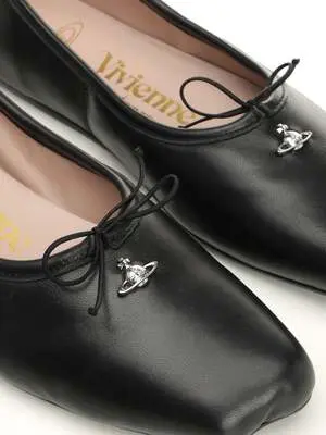 VIVIENNE WESTWOOD Rudolph Ballerina Flats With Orb Bow Detail