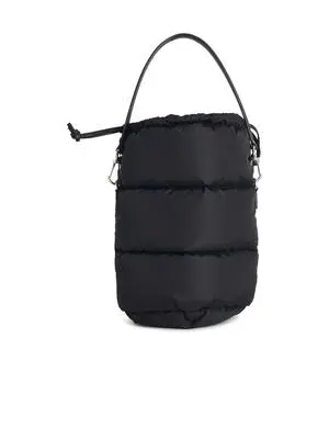 Moncler Caradoc Quilted Polyamide Bucket Bag - Black