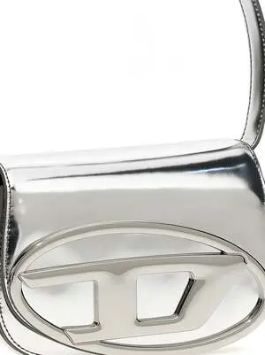 DIESEL® 1dr Shoulder Bag With Maxi Logo - Silver