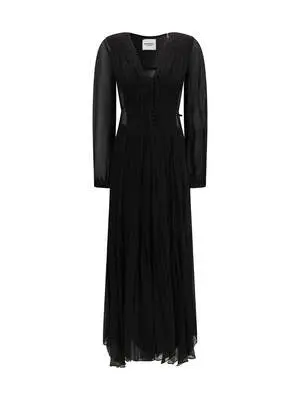 Isabel Marant Étoile Buttoned Sheer Long Dress