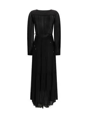 Isabel Marant Étoile Buttoned Sheer Long Dress