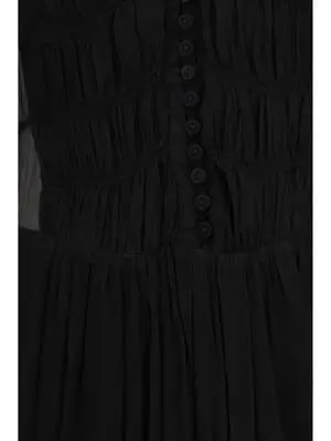 Isabel Marant Étoile Buttoned Sheer Long Dress
