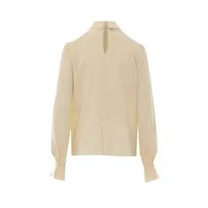 Valentino Garavani Embroidered Crepe De Chine Shirt - Yellow