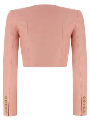 Balmain Testa Di Leone Bolero Blazer - Pink