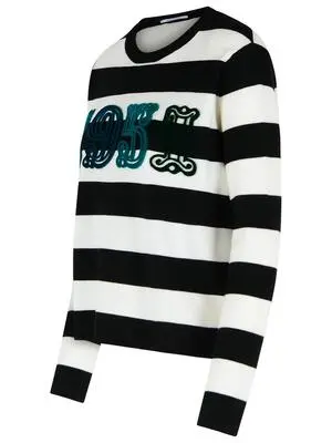 Max Mara Viterbo Virgin Wool Striped Sweater - Multicolor
