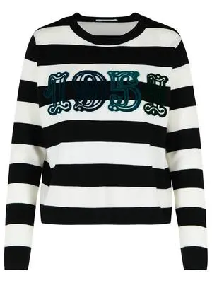 Max Mara MAX MARA Viterbo Virgin Wool Striped Sweater Multicolor