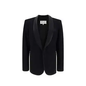 MAISON MARGIELA Wool Blazer - Black