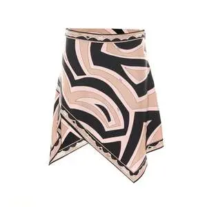 Emilio Pucci Labirinto Print Asymmetrical Skirt - Cream