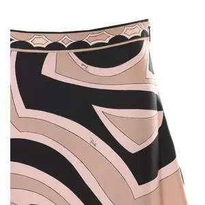 Emilio Pucci Labirinto Print Asymmetrical Skirt - Cream