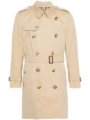 Burberry The Kensington Medium Trench Coat - Cream