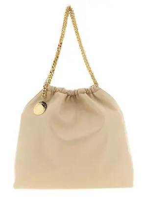 Stella McCartney STELLA MCCARTNEY Falabella Drawstring Shoulder Bag Cream