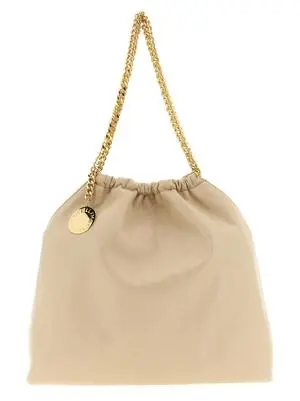 Stella McCartney STELLA MCCARTNEY Falabella Drawstring Shoulder Bag Cream