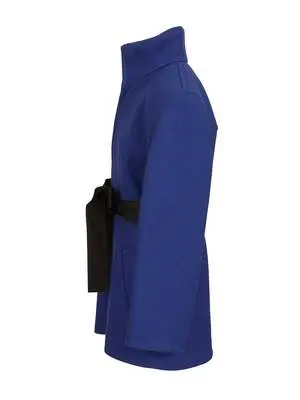 Saint Laurent Short Belted Coat - Blue