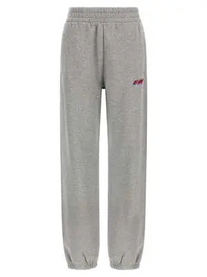 Off-White Joggers With Logo Embroidery - Gray