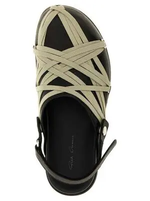Rick Owens Megalace Mule Granola Sabots - Black