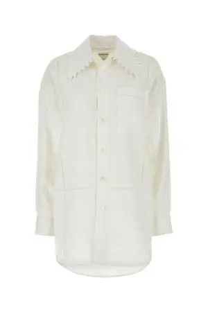 Bottega Veneta Linen Shirt With Pointed Collar