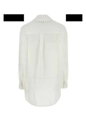 Bottega Veneta Linen Shirt With Pointed Collar