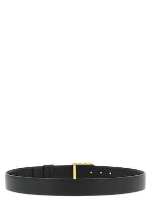 Dolce & Gabbana Reversible Dg Buckle Leather Belt