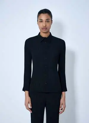 Issey Miyake Classic Collar Shirts For Women