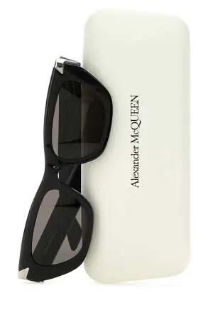 Alexander McQueen Acetate Punk Rivet Sunglasses - Black