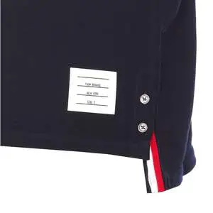 Thom Browne Stripe Logo Relaxed Fit Piquet T-shirt