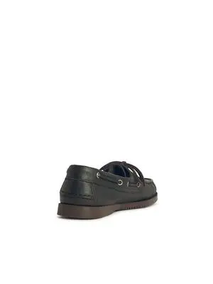 Paraboot Barth Leather Boat Shoes - Green