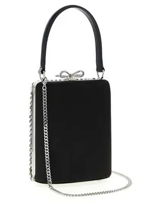 SELF-PORTRAIT Multi Crystal Chainmail Mini Handbag