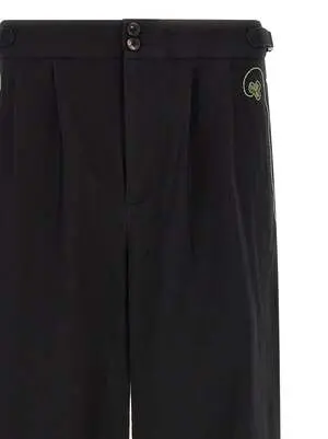 BODE Lucky Draw" Embroidered Wide Leg Pants