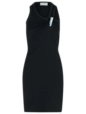 Coperni Clip Cotton Dress - Black