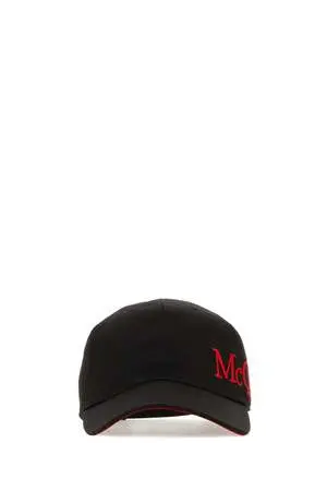 Alexander McQueen Cotton Baseball Cap - Black