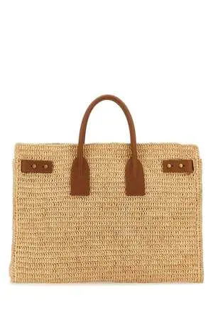 Saint Laurent Raffia Medium Sac De Jour Shopping Bag