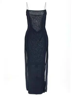 Jacquemus La Robe Maille Plumetis Maxi Dress - Blue