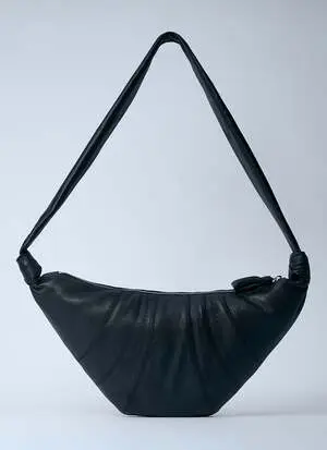 LEMAIRE Medium Croissant Crossbody Bag - Black