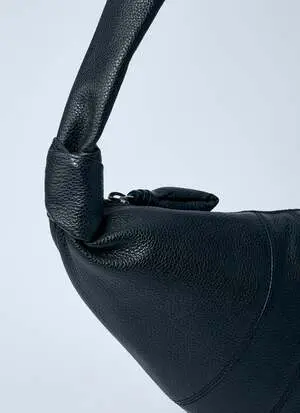 LEMAIRE Medium Croissant Crossbody Bag - Black