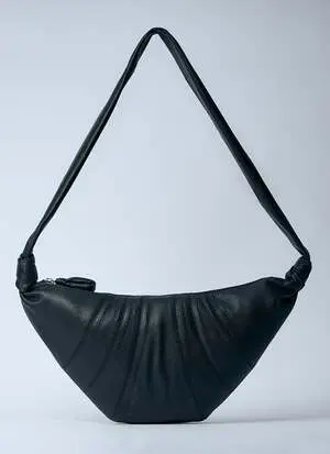 LEMAIRE Medium Croissant Crossbody Bag - Black