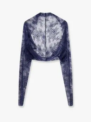 Alberta Ferretti Blue Lace Shrug - Multicolor