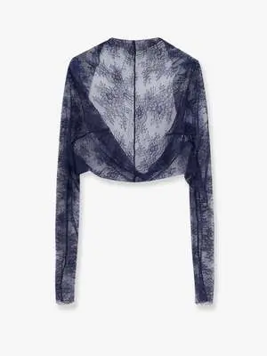 Alberta Ferretti Blue Lace Shrug - Multicolor