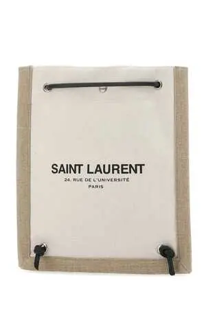 Saint Laurent Two-tone Canvas Crossbody Bag