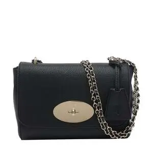 Mulberry Lily Glossy Crossbody Bag - Black