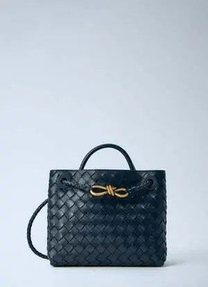 Bottega Veneta Medium Andiamo Handbag - Blue