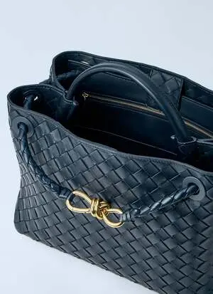 Bottega Veneta Medium Andiamo Handbag - Blue