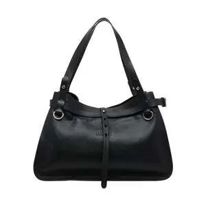 Miu Miu Logo Shoulder Bag - Black
