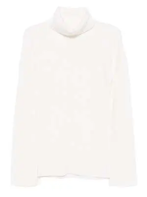 TOTEME Wool Jersey Turtleneck Sweater - Multicolor