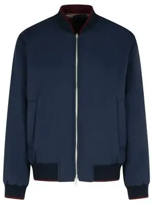 Dries Van Noten Volker Reversible Bomber Jacket - Blue