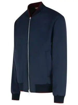 Dries Van Noten Volker Reversible Bomber Jacket - Blue