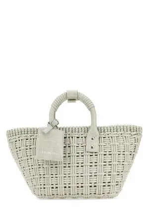 Balenciaga BALENCIAGA Raffia Bistro XS Handbag Brown