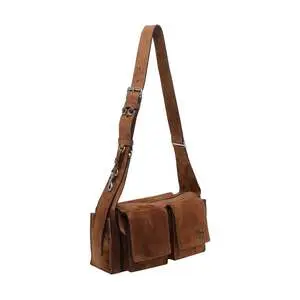 Miu Miu Suede Crossbody Bag - Brown