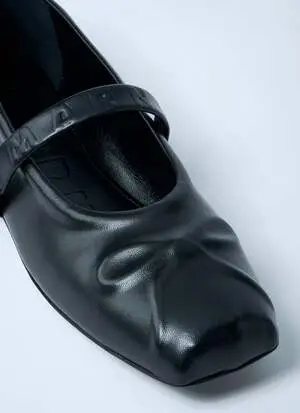 Marni Box Motif Mary Jane Shoes - Black